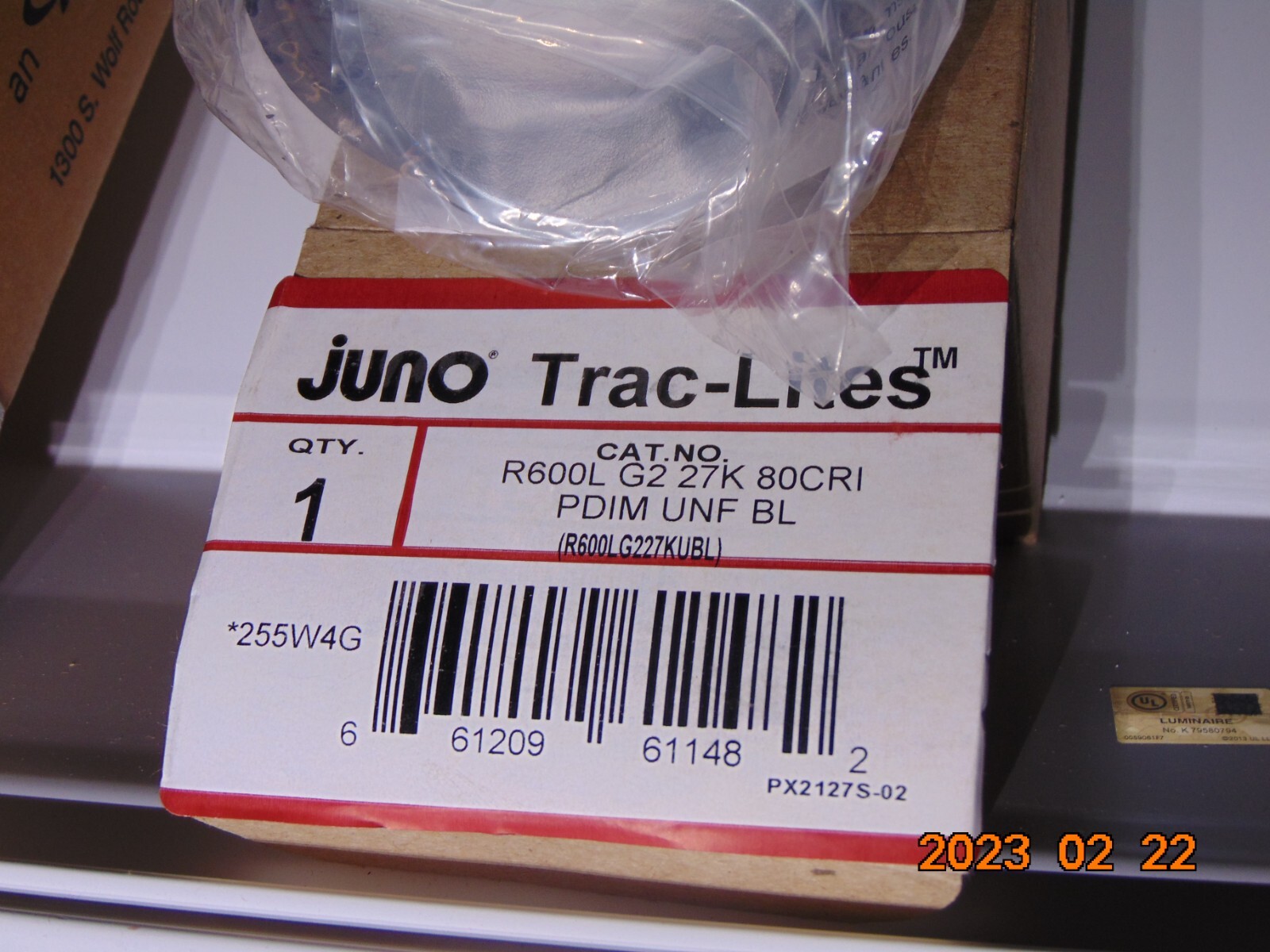 (1) Juno Lighting R600L G2 27K 80CRI PDIM UNF BL Juno LED Track 1 Light ...