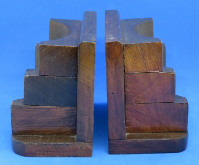 Art Deco - Art Deco Wooden Bookends