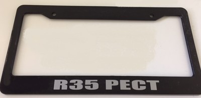 R35 Pect - Black with Grey LICENSE plate frame QTY 1 Godzilla Racing | eBay