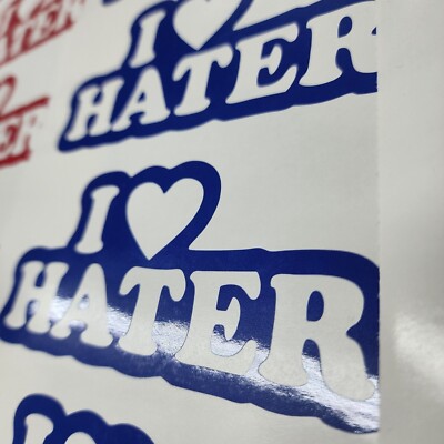 I LOVE HATERS 5" x 2.5" Full Color JDM Sticker decal. | eBay