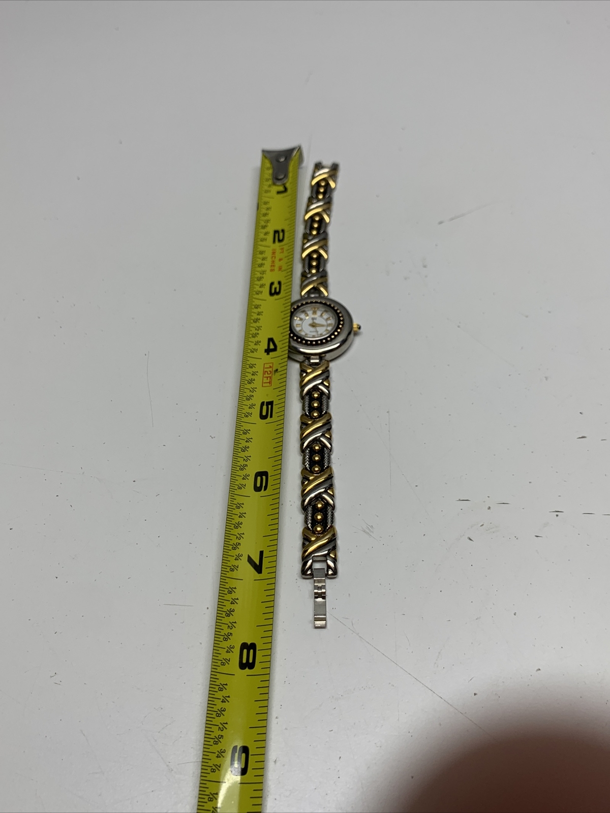 Vintage VGII Quartz Gold Silver Two Tone Link Band Watch KG Retro | eBay