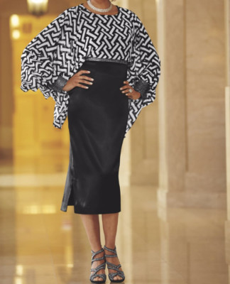 Size 8 Black White Ashro Formal Church Rhinestone Embellished Elektra ...