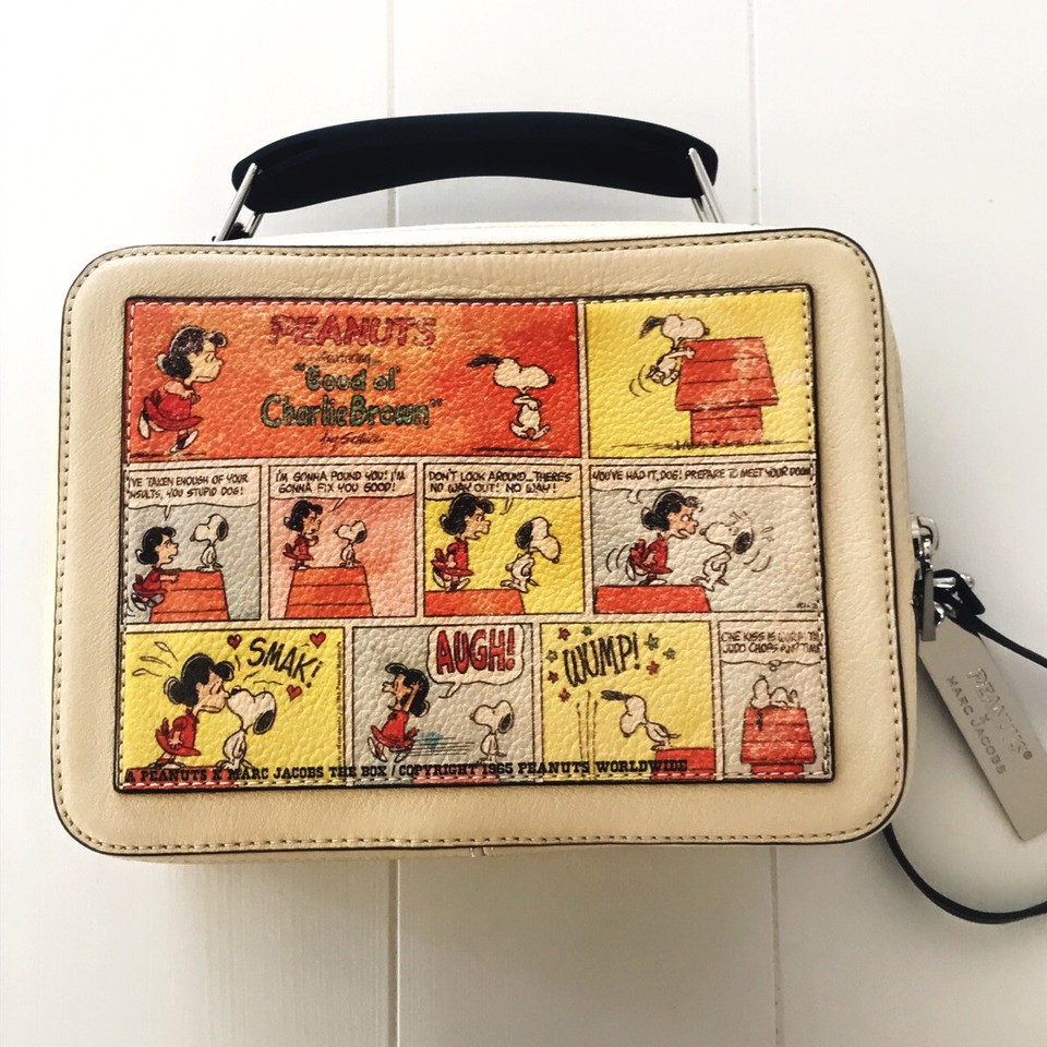 Marc Jacobs x Peanuts The Box 23 Snoopy Comic Strip Crossbody Bag | eBay
