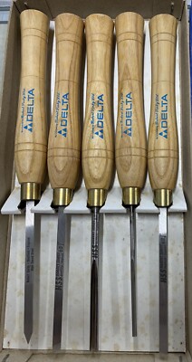 Delta Micro Woodturning Tools 46-670 Set of 5 High Speed Steel Robert ...