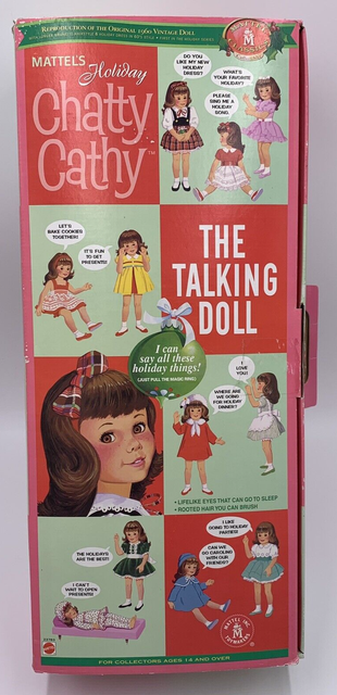 1999 Mattel Holiday Chatty Cathy Reproduction 1960 Doll #23783 for sale ...