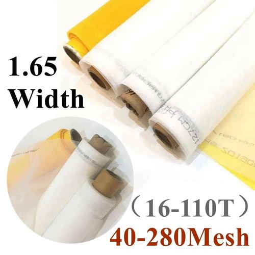 165cm Width 40-350 Mesh Silk Screen Printing Fabric Durable Making Ink ...