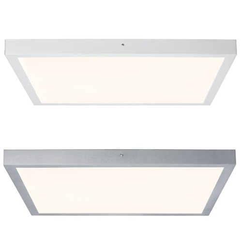 Paulmann Deckenleuchte Lunar LED Panel Chrom matt|Weiß Alu Warmweiß ...