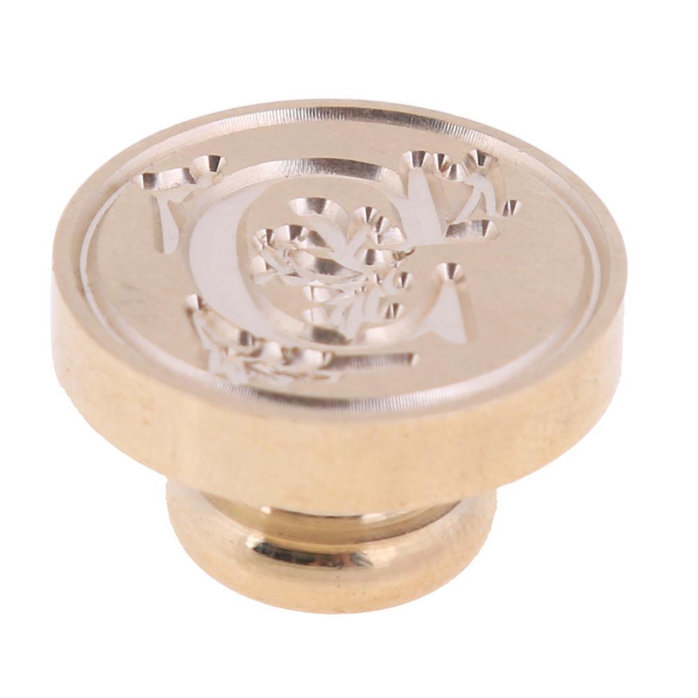 Retro Flower Letter Envelope Sealing Wax Copper Seal Stamp Post Decor(G ...