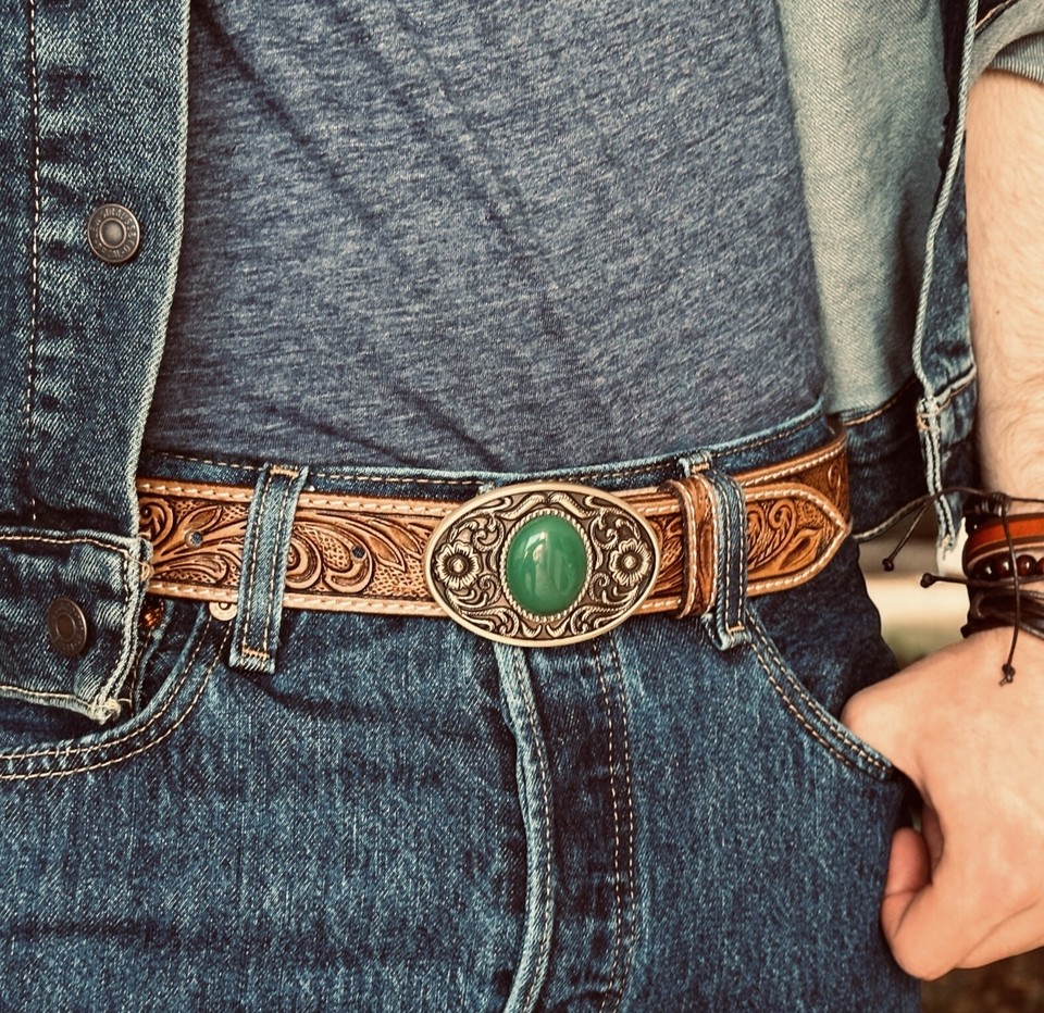 Western Buckle Solid Brass Cowboy Rodeo Buckle | eBay