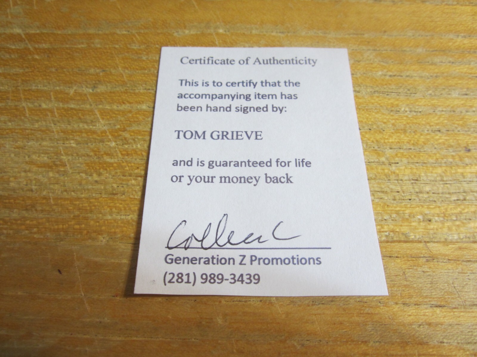 Tom Grieve Autographed Signed 1976 Topps #106 Trading Card MLB Baseball ...