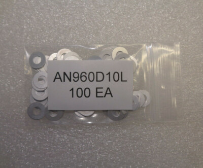 AIRCRAFT FLAT ALUMINUM WASHERS AN960D10L SA NAS1149D0316H SET OF 100 ...