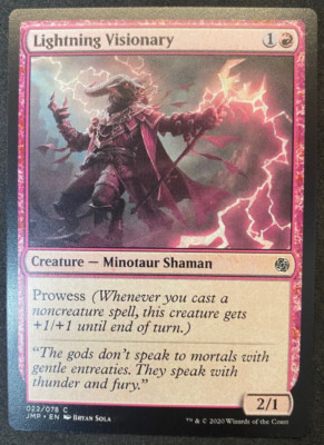 Lightning Visionary - MTG Magic - Jumpstart - Misprint Faded Ink | eBay
