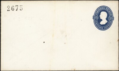 MEXICO, 1875. Envelope E3, Mazatlan 26, Mint | eBay