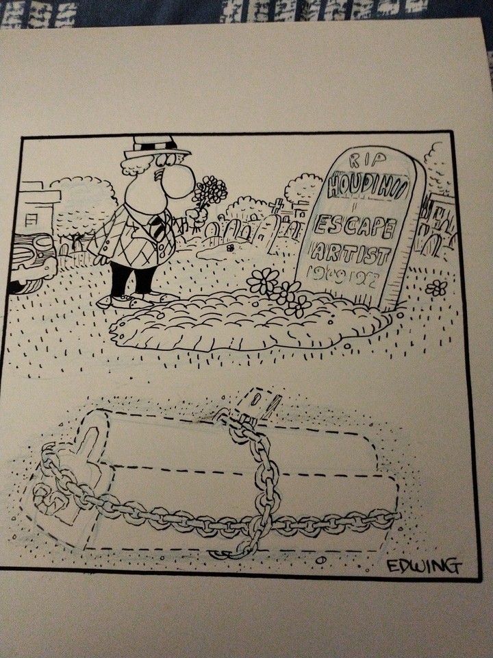 Duck Edwing Original Gag Artwork - Dudley's X-rays -Houdini | eBay