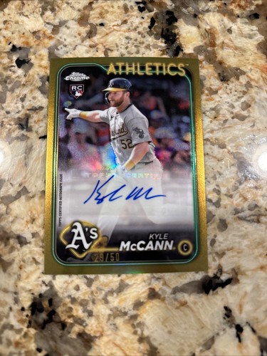 2024 Topps Chrome True Gold Kyle McCann Rookie Auto Baseball /50 ...