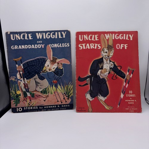 VINTAGE 1943 Uncle Wiggly Books “Starts Off” and “The Granddaddy Long ...
