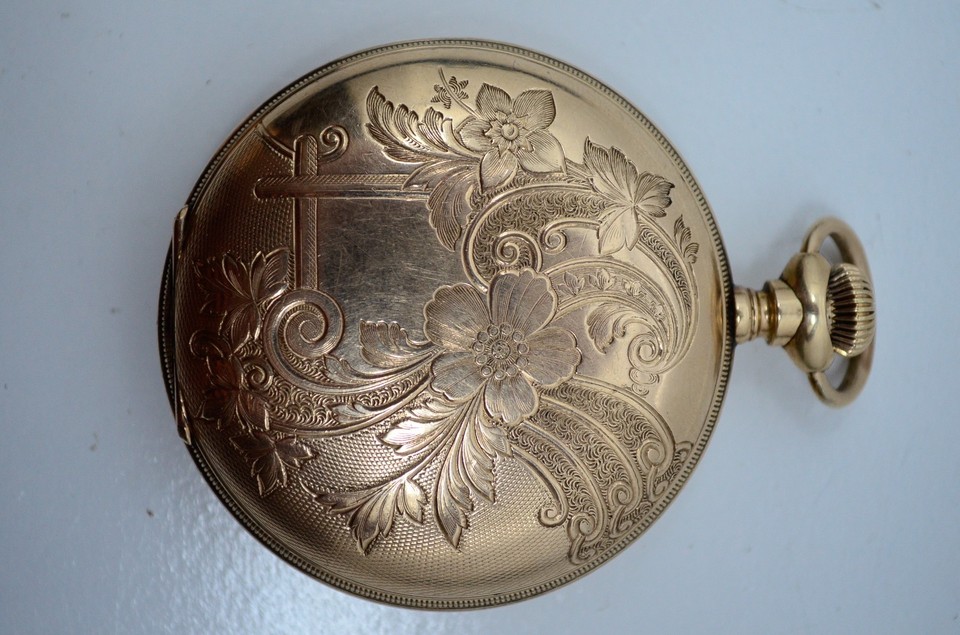 Fahys ? Conqueror 18s 18 Size Engraved Hunter Hunter's Case Pocket ...