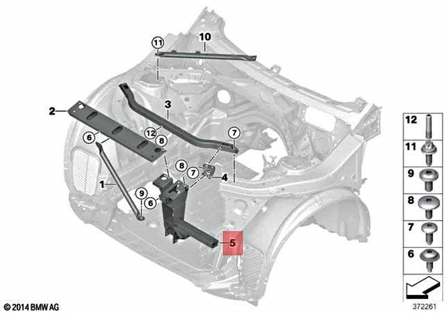 BMW 51647210500 Genuine OEM Factory Original Support Bracket for sale ...