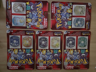 Pokemon Pokerom Collectible CD-ROM 2000 complete set of 10 Mattel ...
