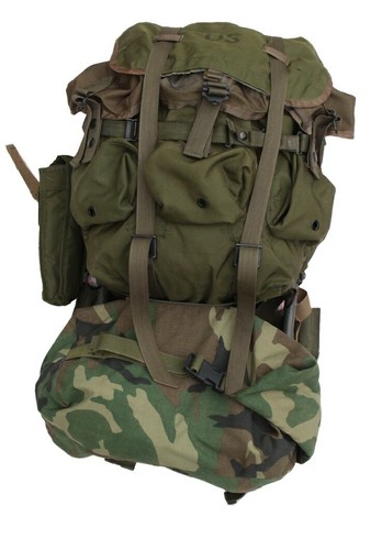 USGI Complete Medium Alice Pack Frame Straps NBC Radio Pouch Packboard ...