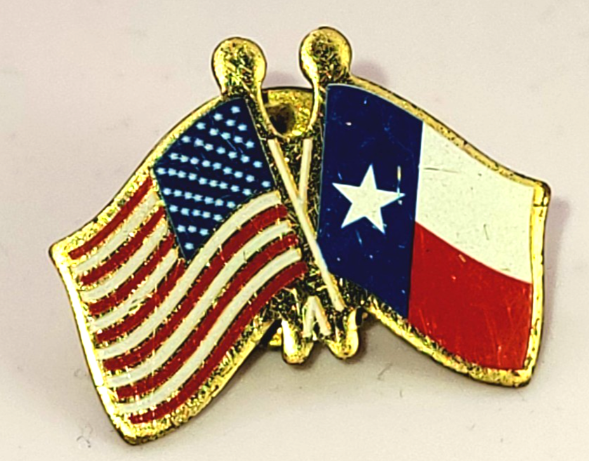 American and Texas Flag Lapel Pin Clutch Back | eBay