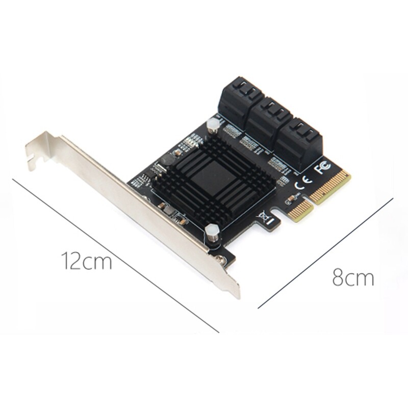 2X(Hard Disk Expansion Card, Desktop Pci-E to Sata3.0 Expansion Card ...