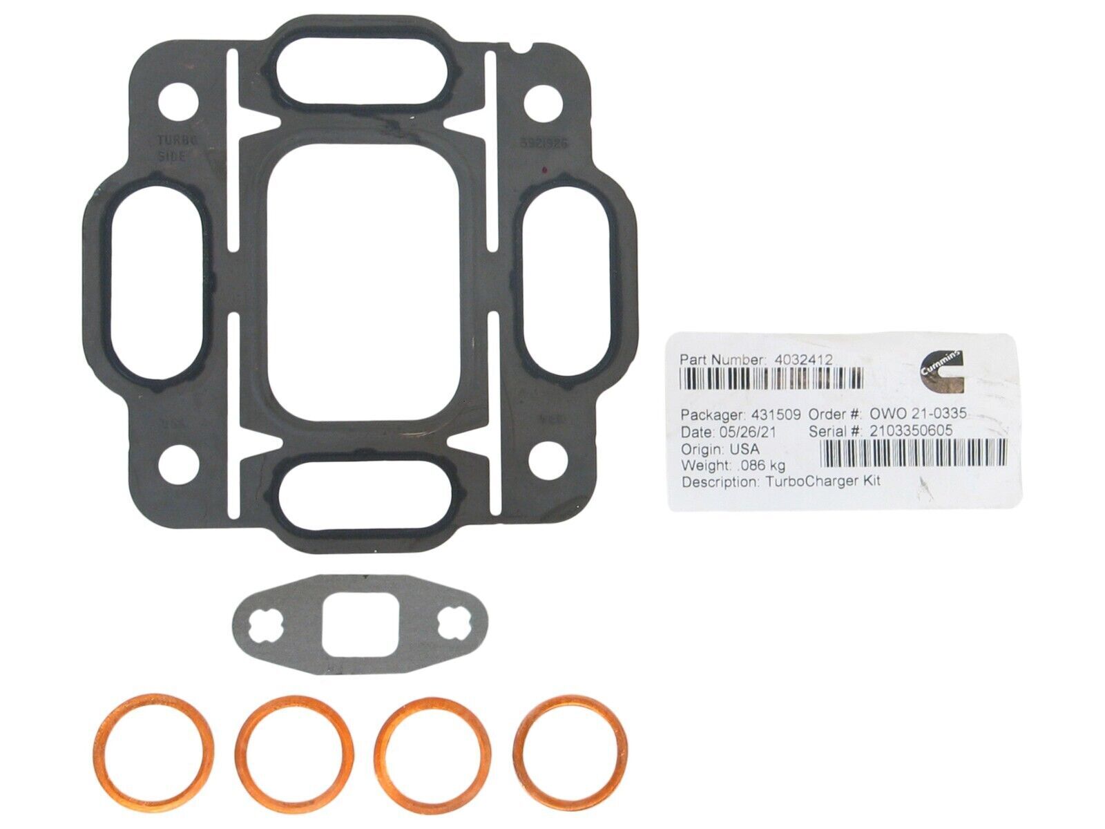 NEW Holset HX40 Turbo Marine Cummins 6BTAM 5.9L Diesel Engine 3536621 ...