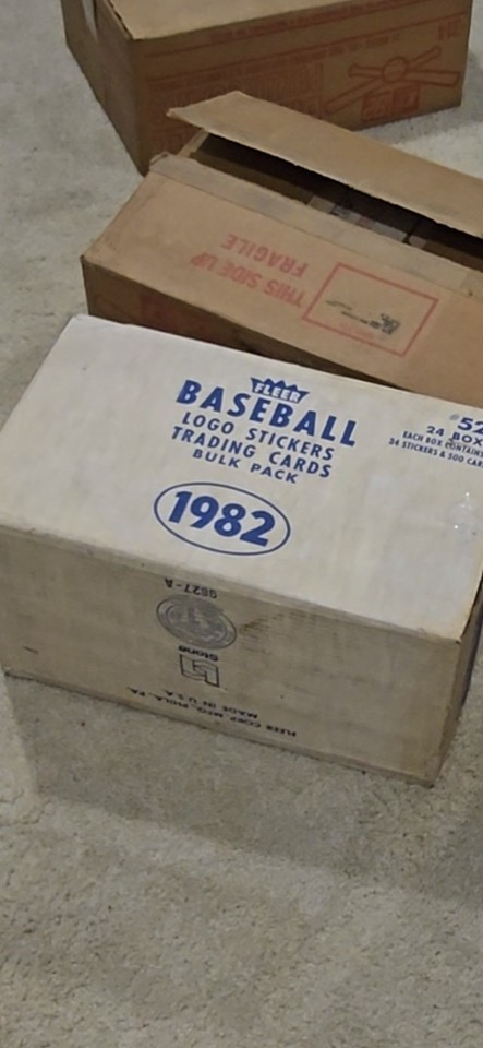 (4) 1982 Fleer Baseball Vending Box COMPLETE Lot-From NEW Case ...