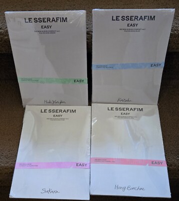 4 pack!! 3rd Mini Album 'easy' (Compact Ver.) by Le Sserafim (CD, 2024 ...