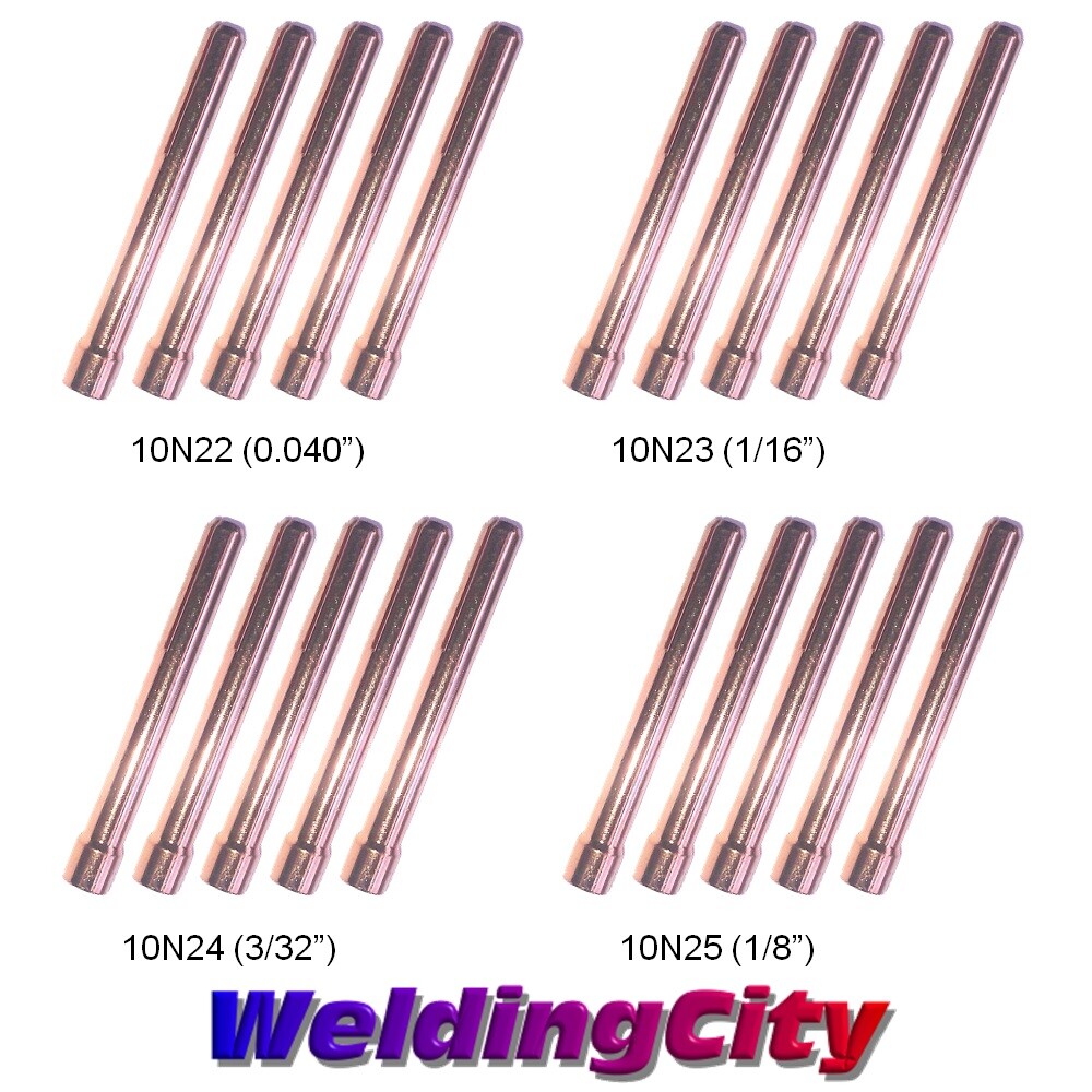 WeldingCity® 20-pk Collet 10N22-10N25 .040"-1/8" for TIG Welding Torch ...