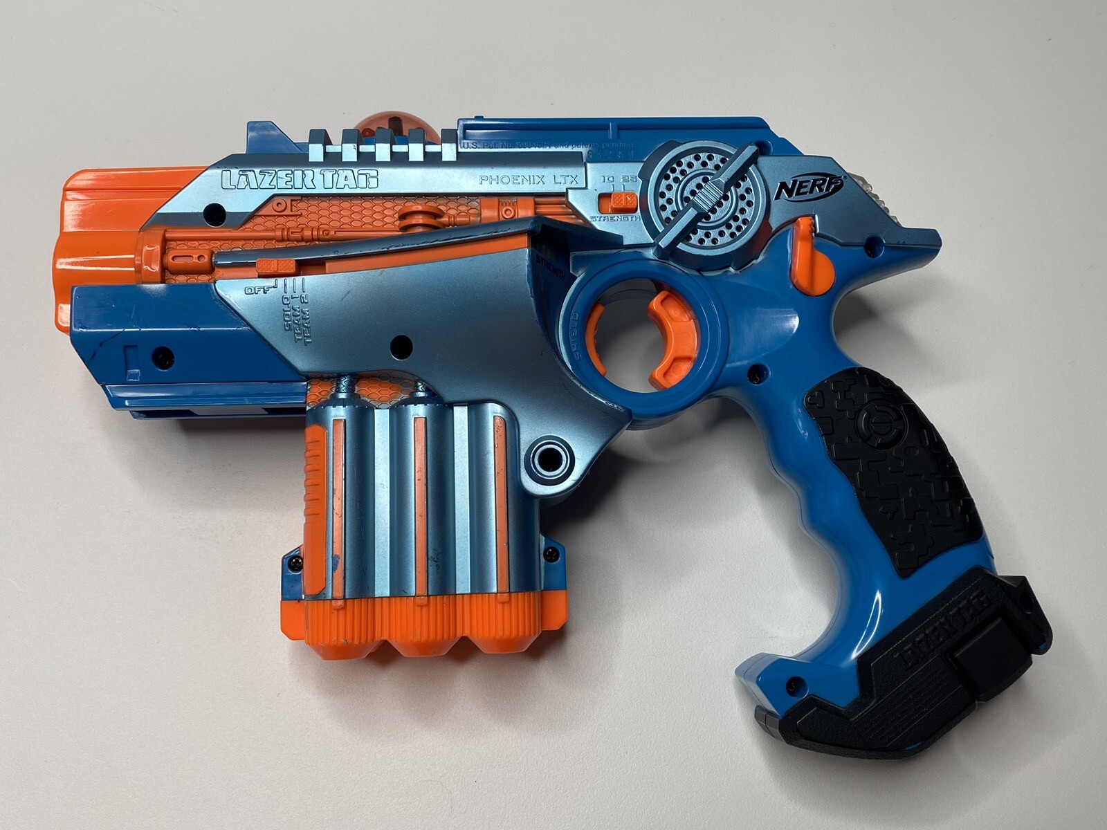 Nerf Phoenix LTX Lazer Tag Gun Laser Blue & Orange Hasbro Tested Works ...