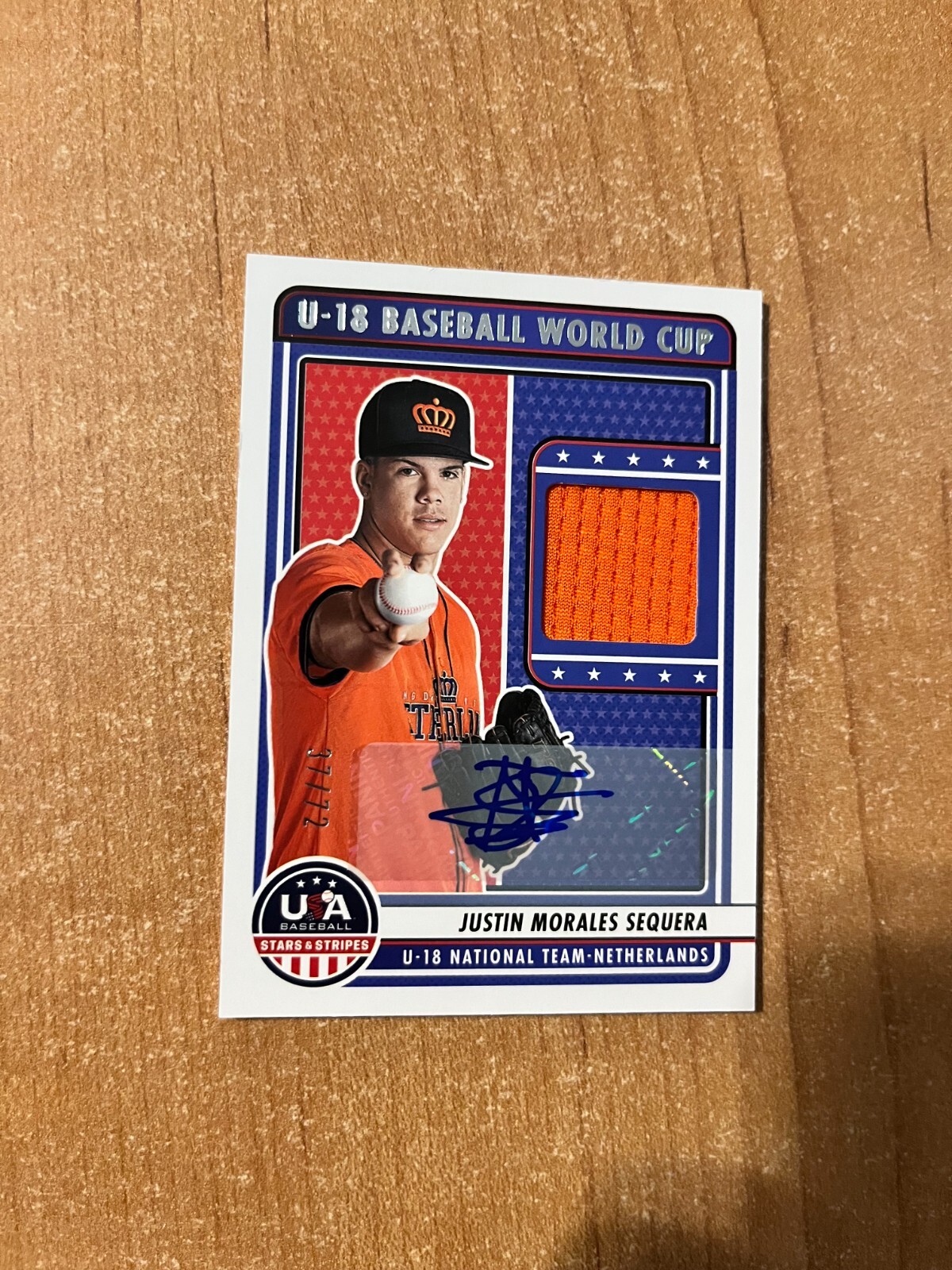 2023 Panini Stars & Stripes - Justin Morales Sequera Netherlands Auto Relic /72 | eBay