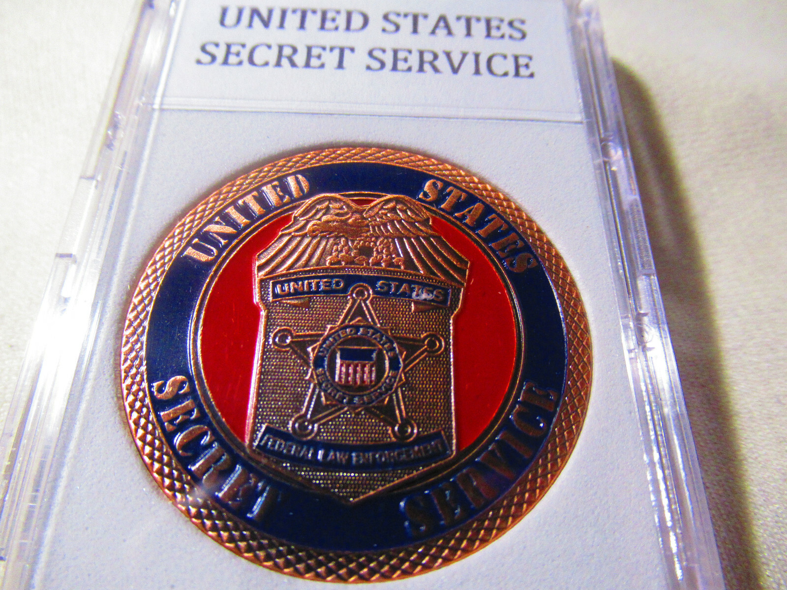 U.S. SECRET SERVICE Shield Challenge Coin (COPPER) | eBay