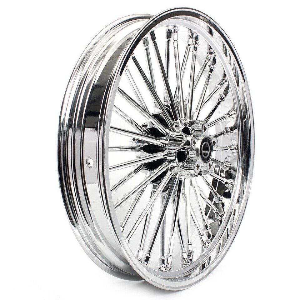 21X3.5 Fat Spoke Front Wheel w/ Rotor for Harley Softail Heritage ...