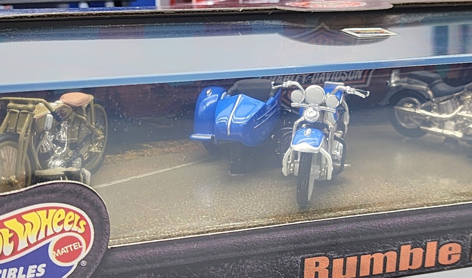 HOT WHEELS 100% L.E. BLACK BOX HARLEY-DAVIDSON RUMBLE ROAD 4-MOTORCYCLE ...
