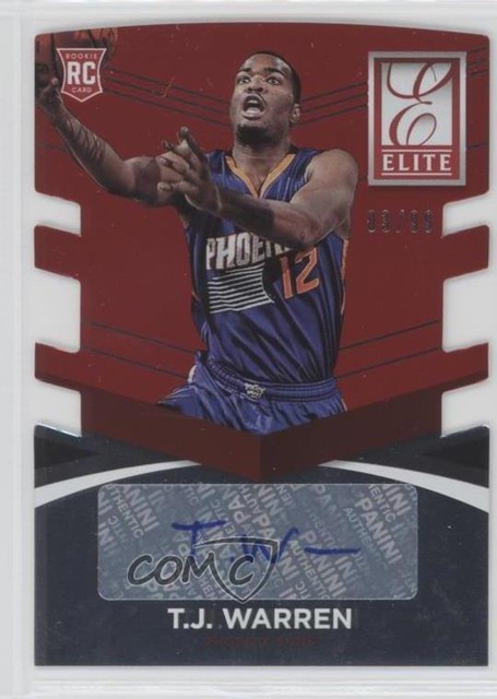 2014-15 Panini Donruss - Elite Status Signatures Red Die-Cuts #14 T.J ...