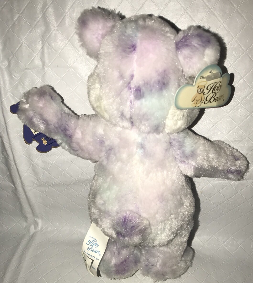 NEW ORIGINAL HOLY BEARS ANIMATED SERIES SHELDON PURPLE LAVENDER PLUSH ...