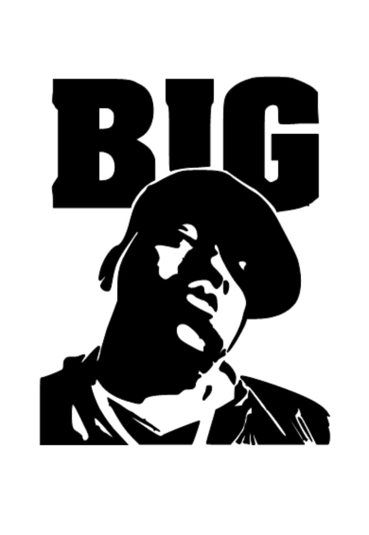 Biggie Smalls Baby Stencil