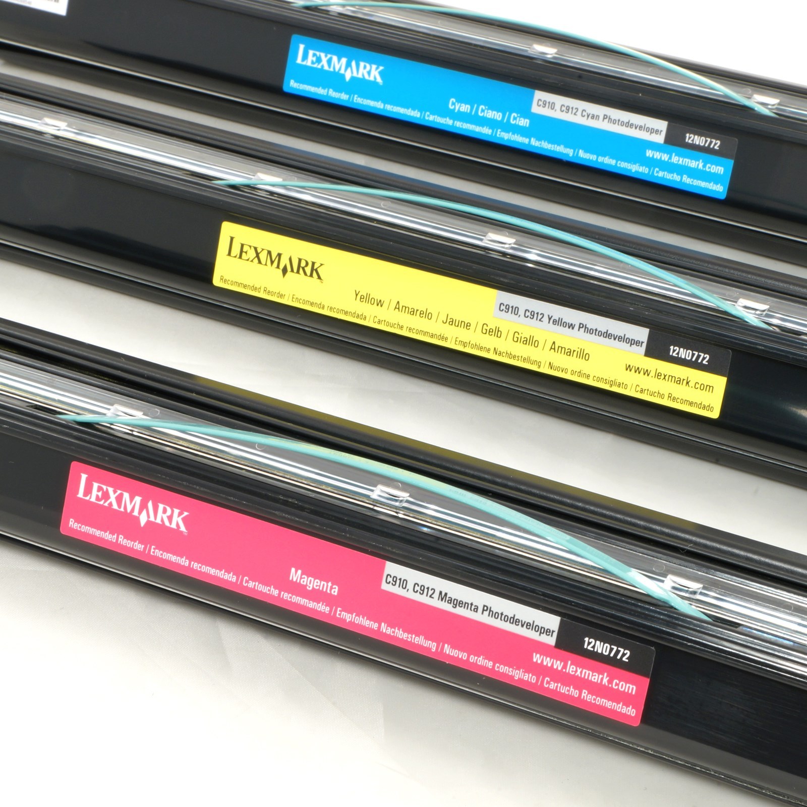 Genuine Lexmark 12N0772 Color Photodeveloper Kit C910, C912 Cyan/Yellow ...