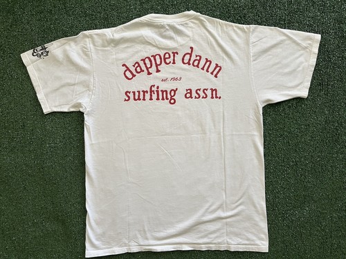 Vintage Dapper Dann Surfing Assn. T-Shirt L 80s Jerzees Pure Beach ...