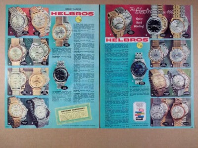 1971 Helbros Watches Diver Sea-Timer Electric Skindiver vintage trade ...