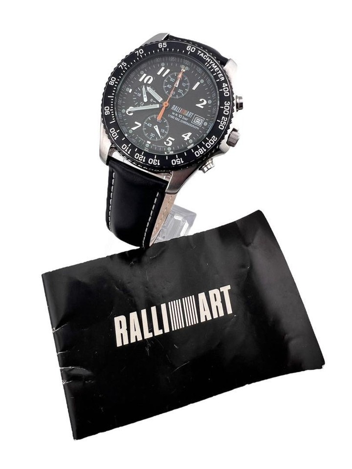 RALLIART Mitsubishi Racing Chronograph RAY42033 Rare 90s Citizen Watch ...