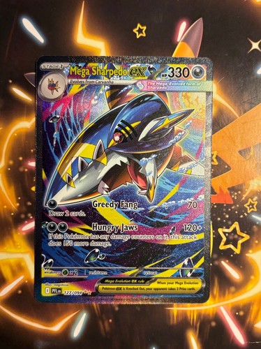 MINT 🔥 Mega Sharpedo ex 127/094 SIR Phantasmal Flames Special ...