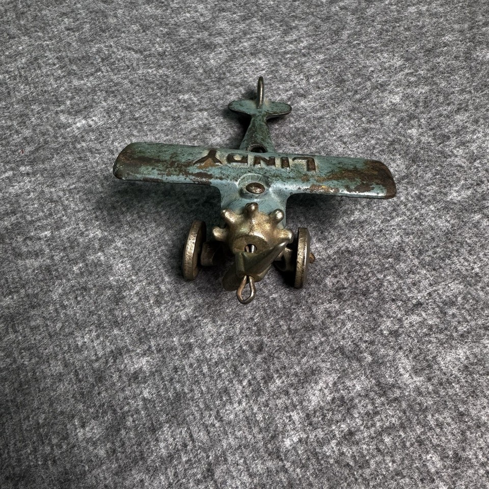 Vintage Hubley Toy Co. Cast Iron Plane “Lindy” 1930s | eBay