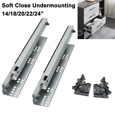 14-24'' Heavy Duty Fully Extension Soft Close Concealed Undermount ...