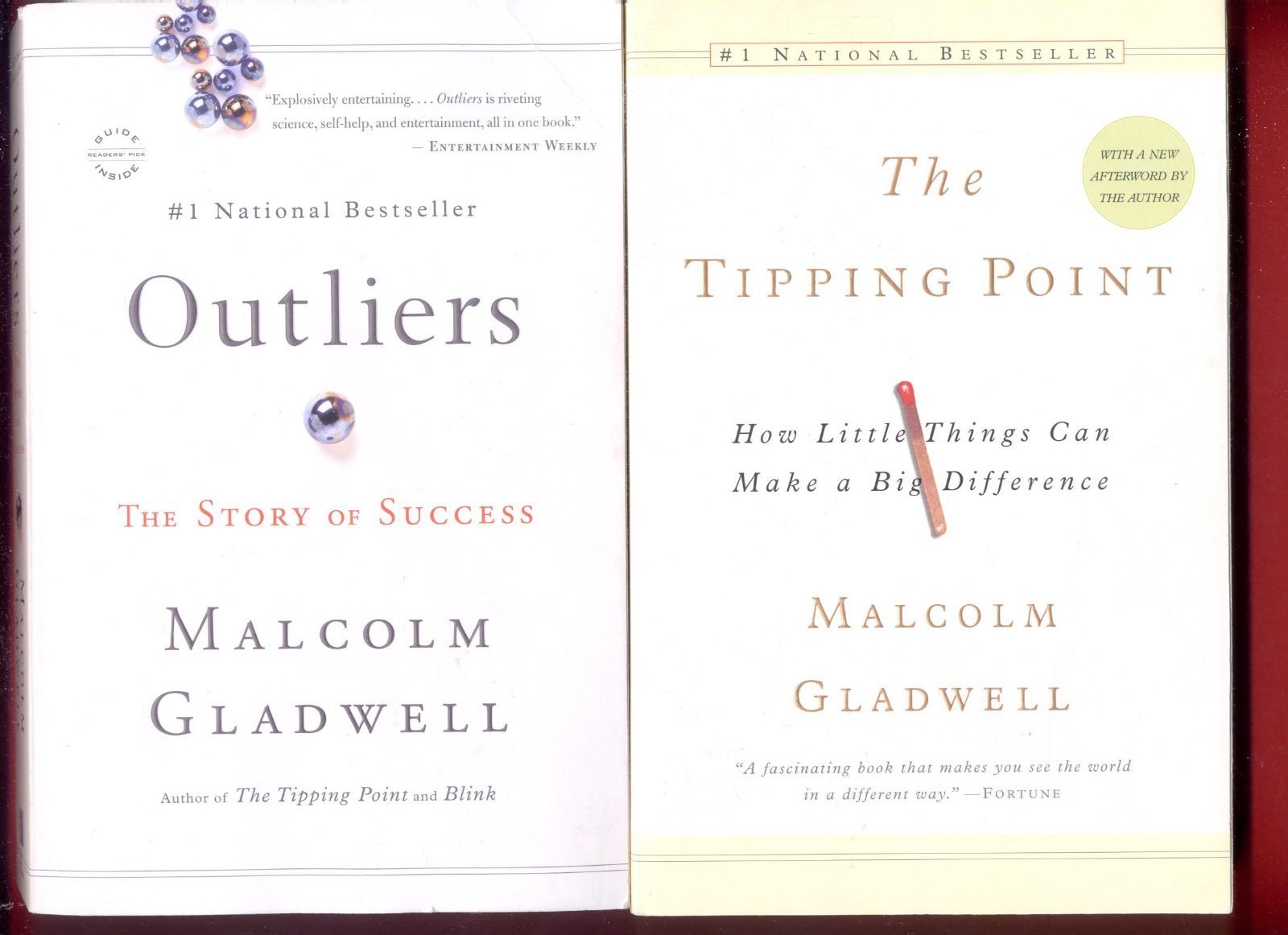 2 Malcolm Gladwell books: Outliers - Story of Success + Tipping Point ...