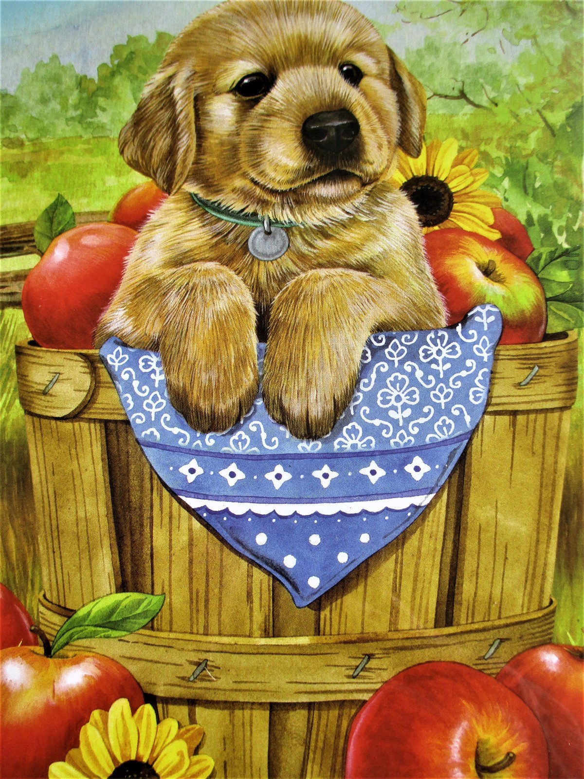 500 Piece Jane Maday Art Puzzle "Harvest Helper " New 18" x 24" | eBay