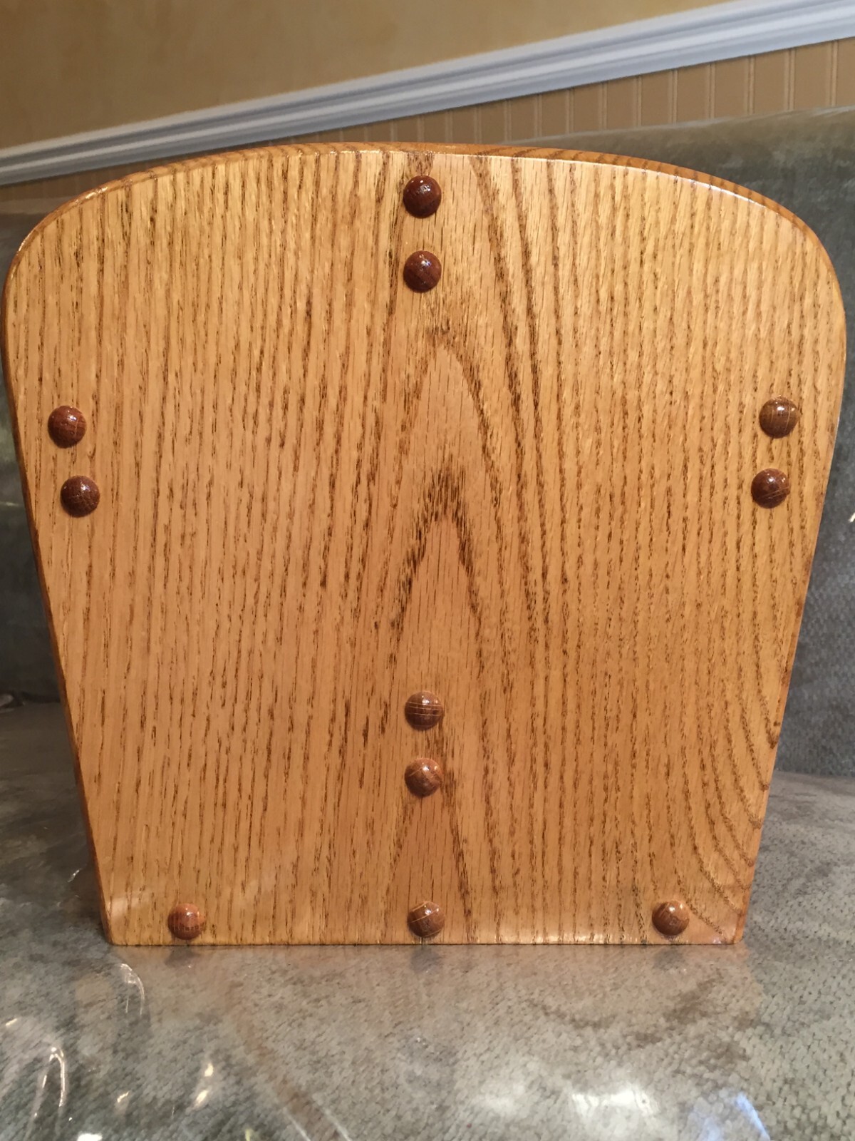 Amish SOLID OAK Wood MAGAZINE Newspaper Rack/STAND/Holder HEAVY 8lb ...