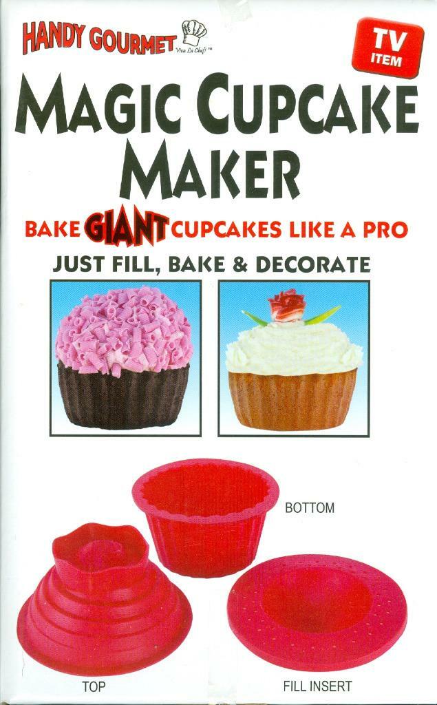 Handy Gourmet MAGIC CUPCAKE MAKER - Bake Giant Cupcakes - New in Box ...