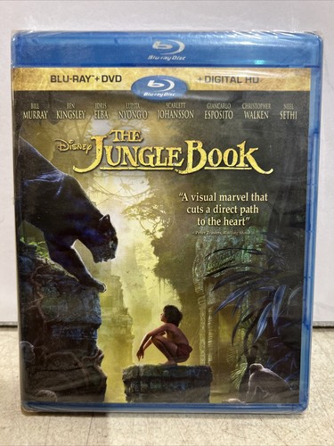 The Jungle Book (Blu-ray, DVD, 2016) Disney Movie, Digital expired New ...